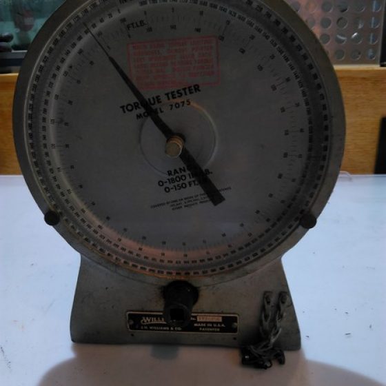 Williams Torque Tester 7075 150 Ft Lbs – Coast Machinery Group