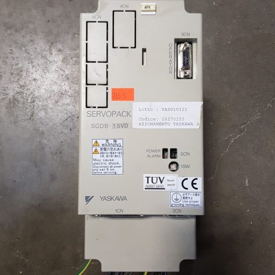 YASKAWA SERVOPACK SGDB-15VD – Coast Machinery Group