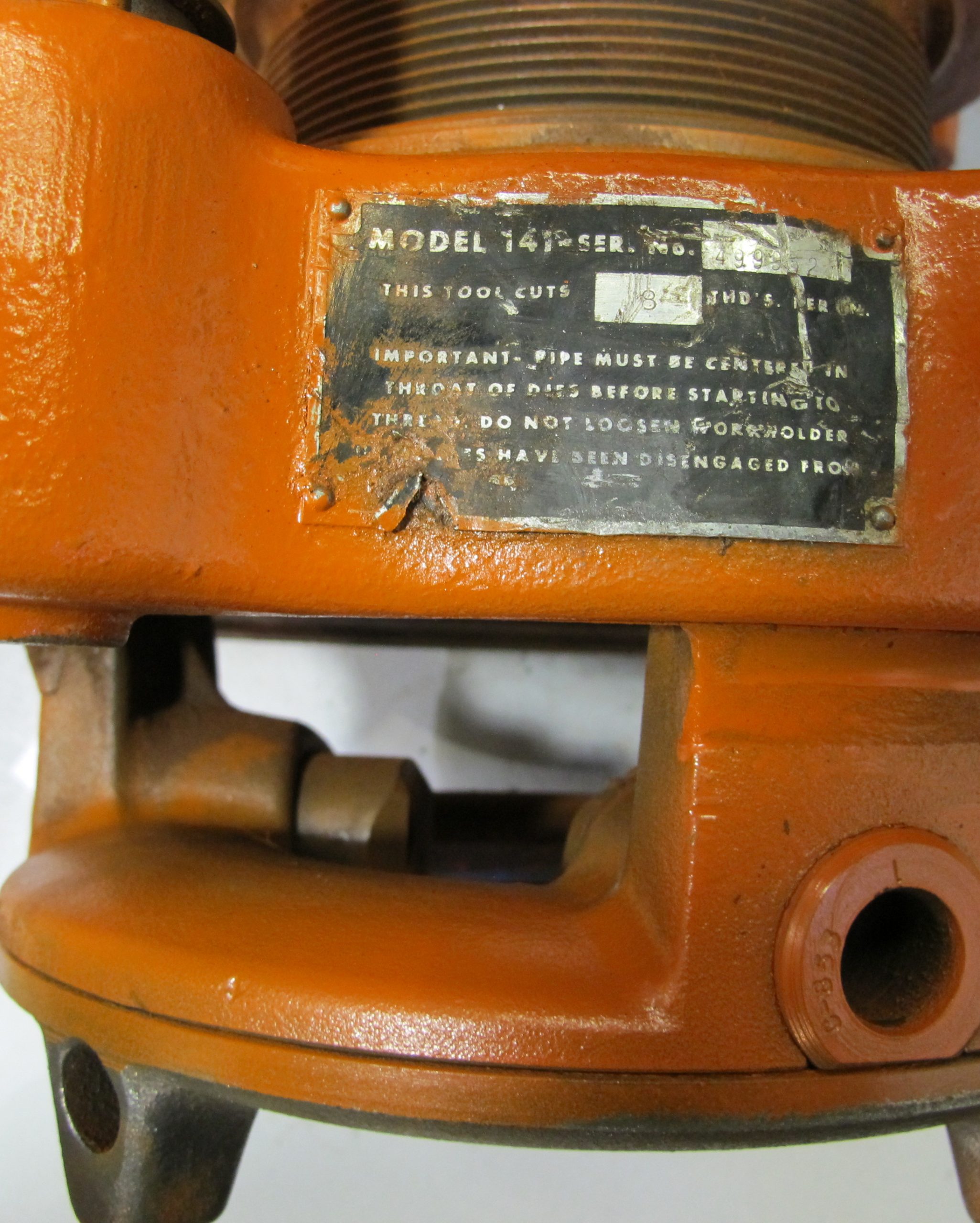 RIDGID #141 Receding Geared Threader, 2½ to 4" – Coast Machinery Group