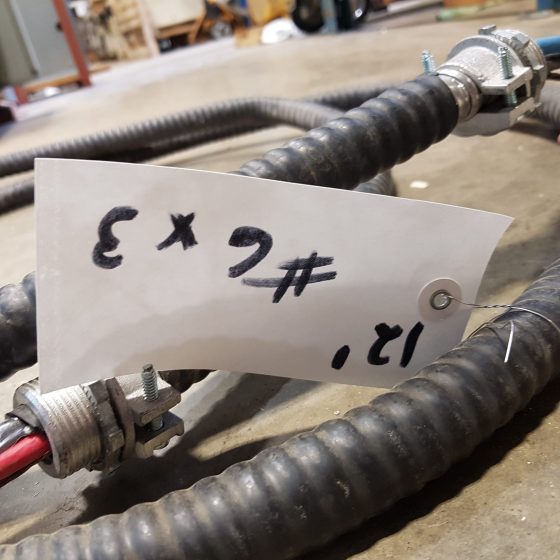 12 Ft OF 3 PHASE HIGH VOLTAGE WIRE – Coast Machinery Group