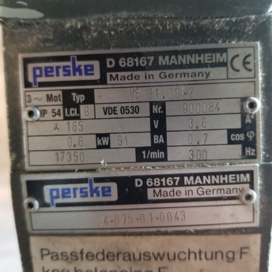 Perske VS 31.09-2 VDE 0530 Motor – Coast Machinery Group