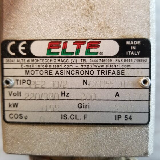 Elte PE2 10/2 Motor 12000rpm – Coast Machinery Group