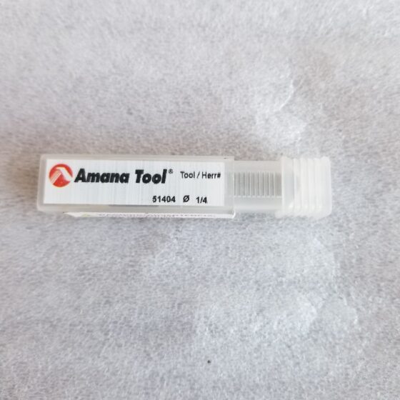Amana Tool 51404 CNC SC Spiral O Flute, Plastic Cutting 1/4 D x 3/4 CH ...