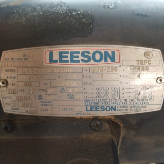 Leeson C145T34FB10D 3 HP Electric Motor – Coast Machinery Group