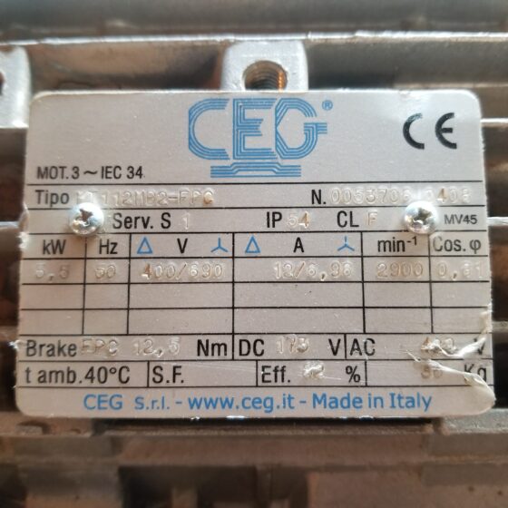 CEG MT112MB2-FFC 7 HP Electric Motor – Coast Machinery Group