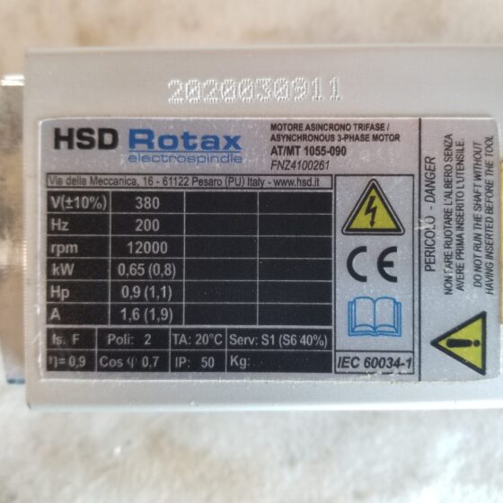 Rotax AT/MT 1055-090 Electrospindle from Biesse Stream Edgebanders ...