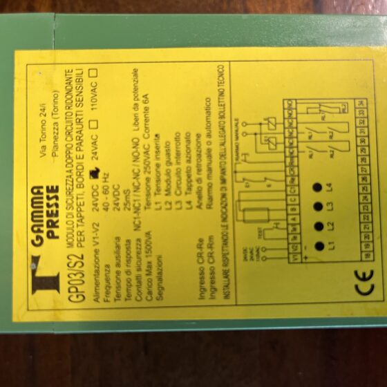 Gamma Presse Safety Relay GP03S2 – Coast Machinery Group